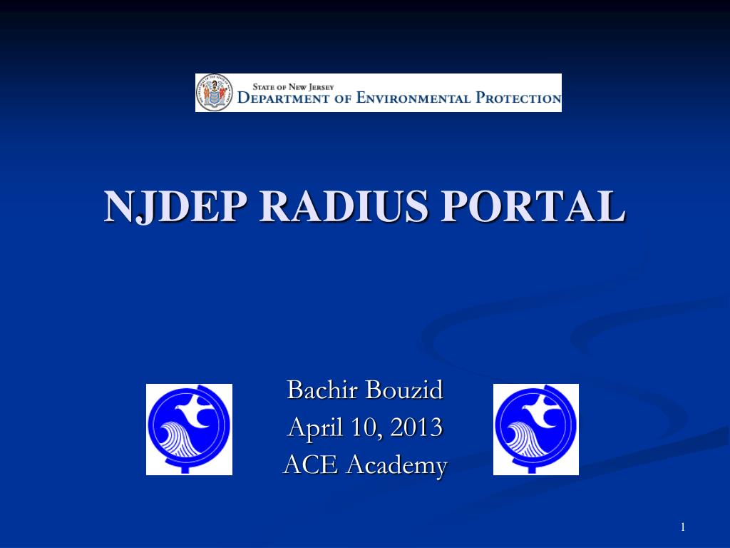 PPT - NJDEP RADIUS PORTAL PowerPoint Presentation, free download - ID ...