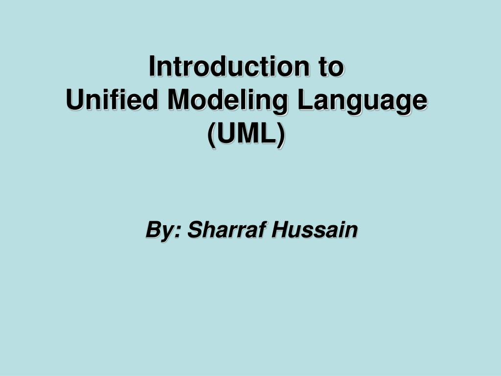 Ppt Introduction To Unified Modeling Language Uml Powerpoint