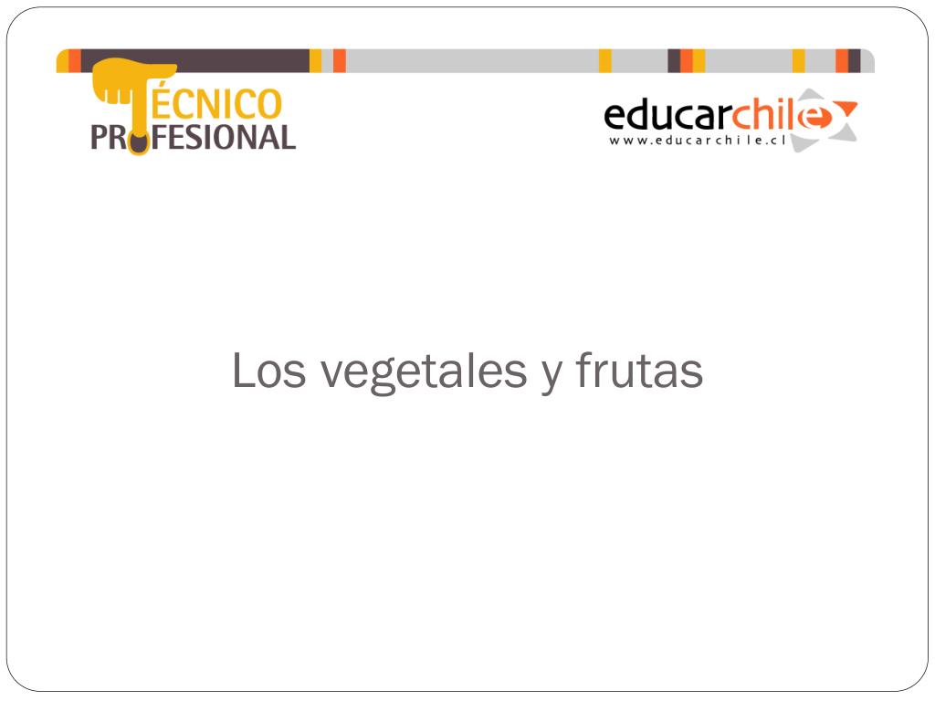 PPT - Los vegetales y frutas PowerPoint Presentation, free download ...