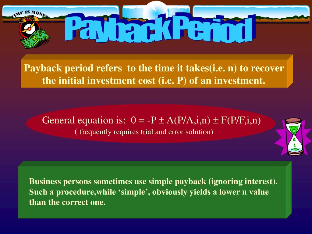 PPT - Payback Period PowerPoint Presentation, free download - ID:4798688