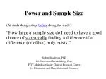 PPT - Sample size and study design PowerPoint Presentation, free ...