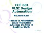 PPT - VLSI Physical Design Automation PowerPoint Presentation, free ...