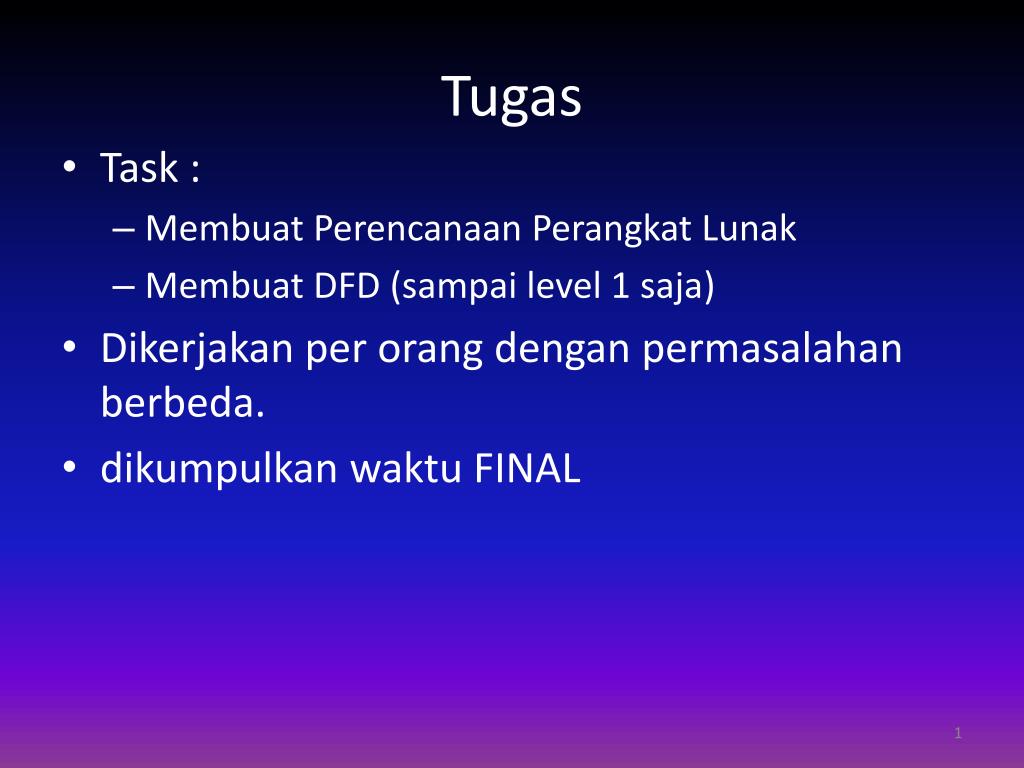 PPT - Tugas PowerPoint Presentation, free download - ID:4805029