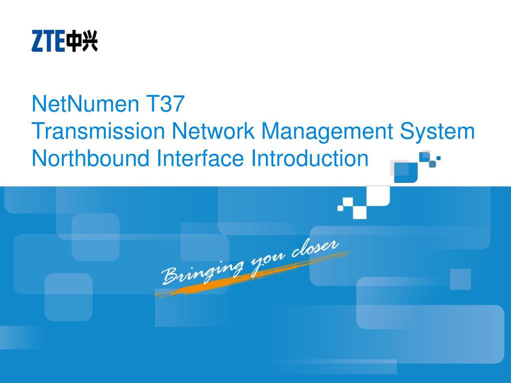 PPT - NetNumen T37 Transmission Network Management System Northbound Interface Introduction ...