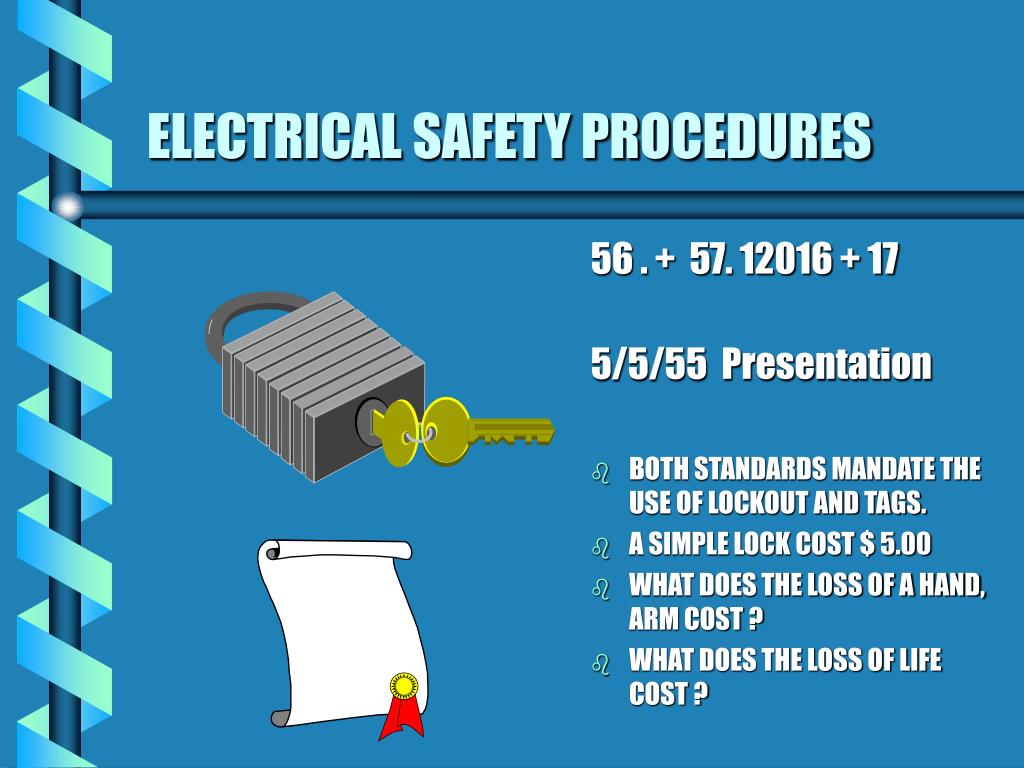 PPT - ELECTRICAL SAFETY PROCEDURES PowerPoint Presentation, free ...