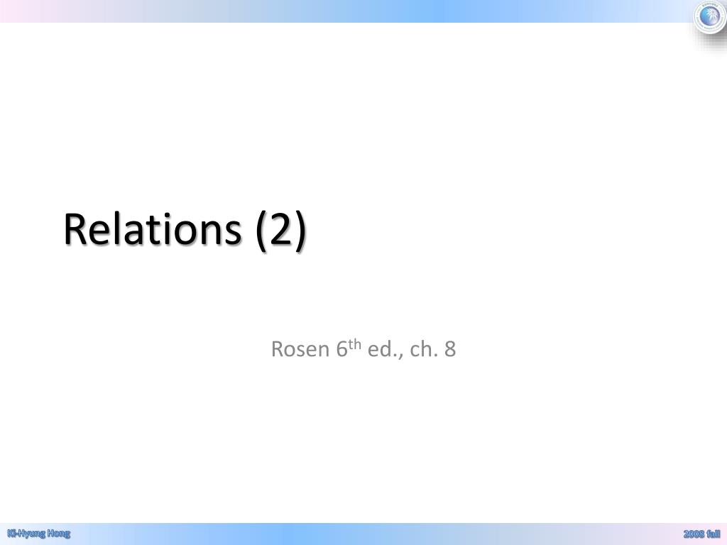PPT - Relations (2) PowerPoint Presentation, free download - ID:4808527