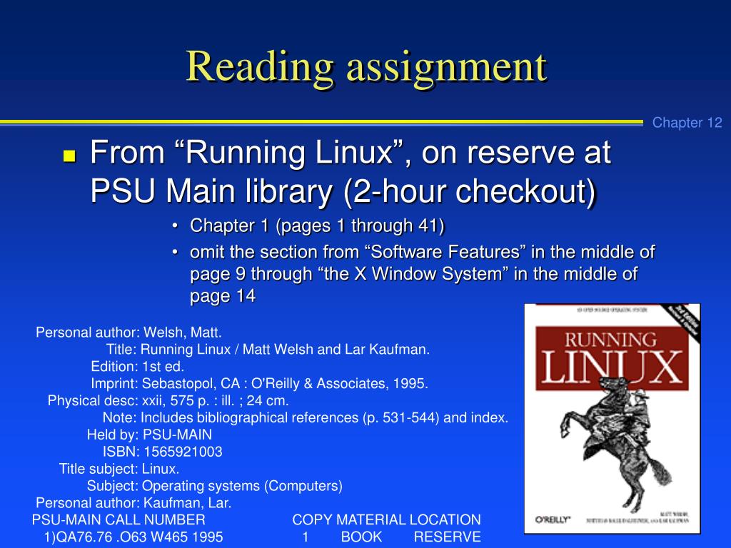 PPT - Reading assignment PowerPoint Presentation, free download - ID ...