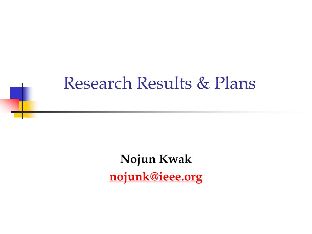 PPT - Research Results & Plans PowerPoint Presentation, free download ...