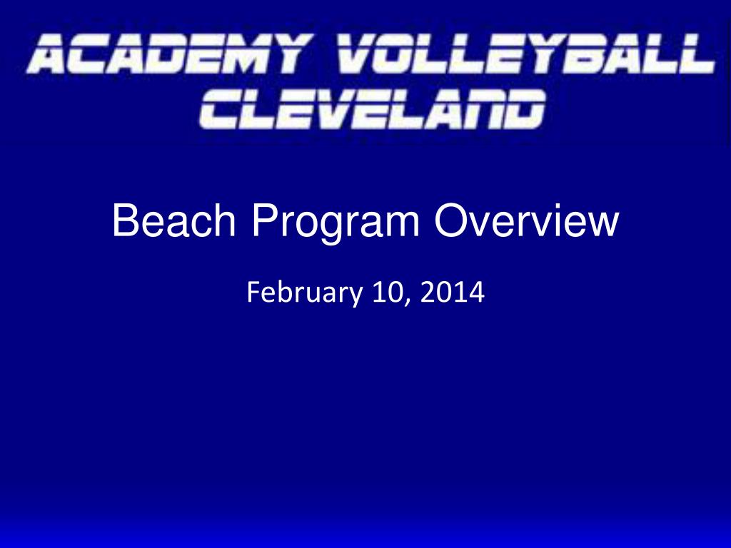 PPT - Beach Program Overview PowerPoint Presentation, free download ...
