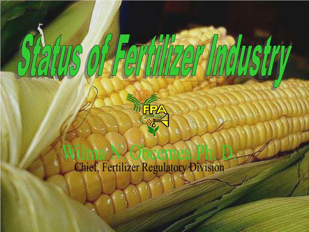 PPT - Status of Fertilizer Industry PowerPoint Presentation, free ...