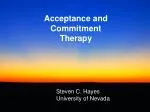 PPT - Introduction to Acceptance and Commitment Therapy PowerPoint ...