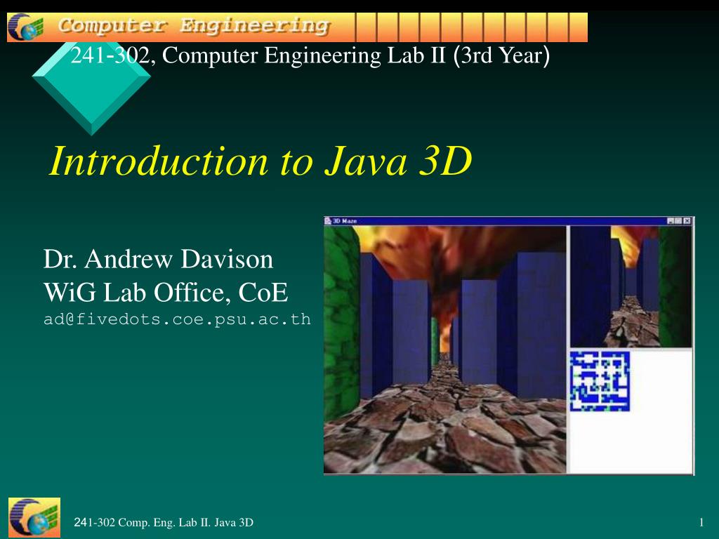 PPT - Introduction to Java 3D PowerPoint Presentation, free download ...