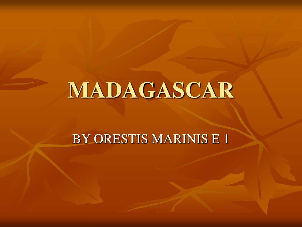 PPT - MADAGASCAR PowerPoint Presentation, free download - ID:4814472