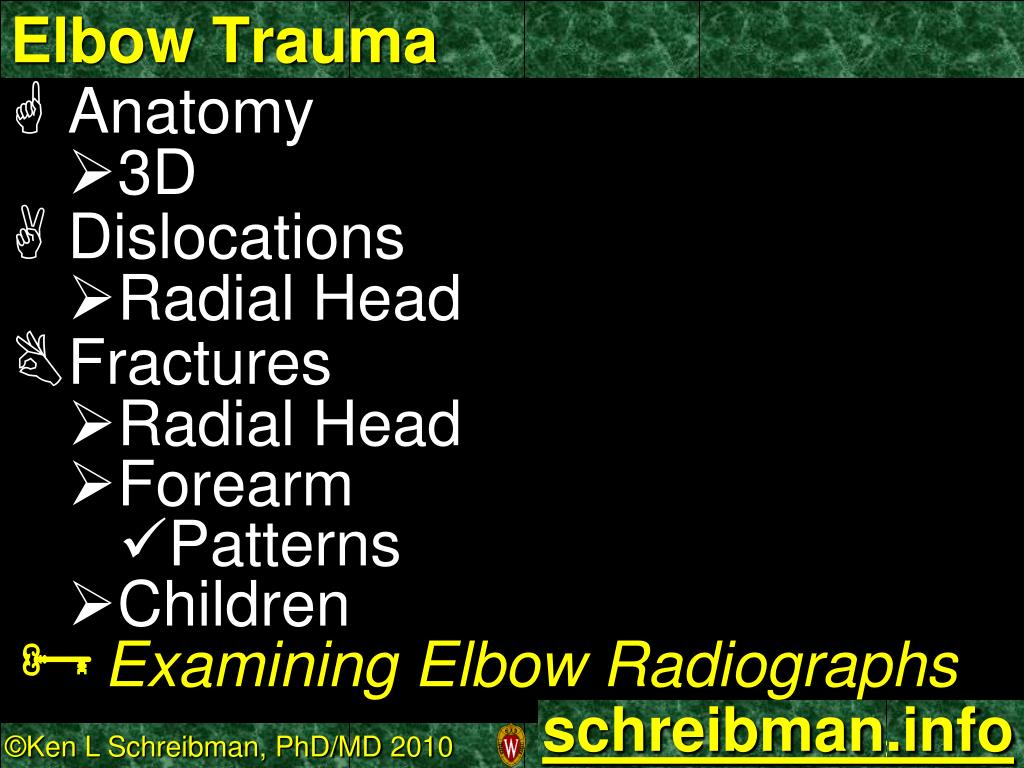 PPT - Elbow Trauma PowerPoint Presentation, free download - ID:4816711