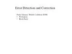 PPT - Error Detection and Correction : Data Link Layer PowerPoint ...