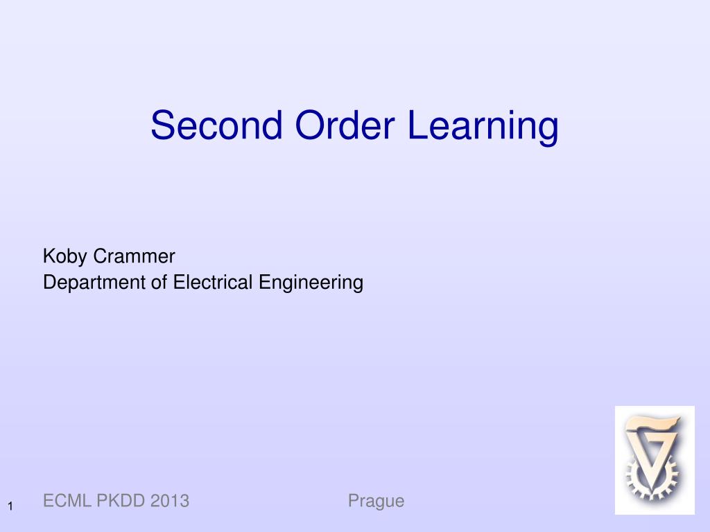 PPT - Second Order Learning PowerPoint Presentation, free download - ID ...