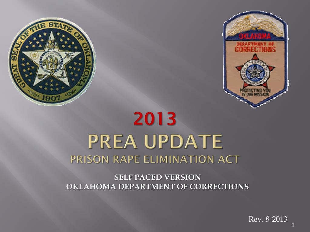 PPT - PREA UPDATE PRISON RAPE ELIMINATION ACT PowerPoint Presentation ...