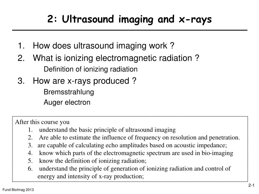 PPT - 2: Ultrasound imaging and x-rays PowerPoint Presentation, free ...