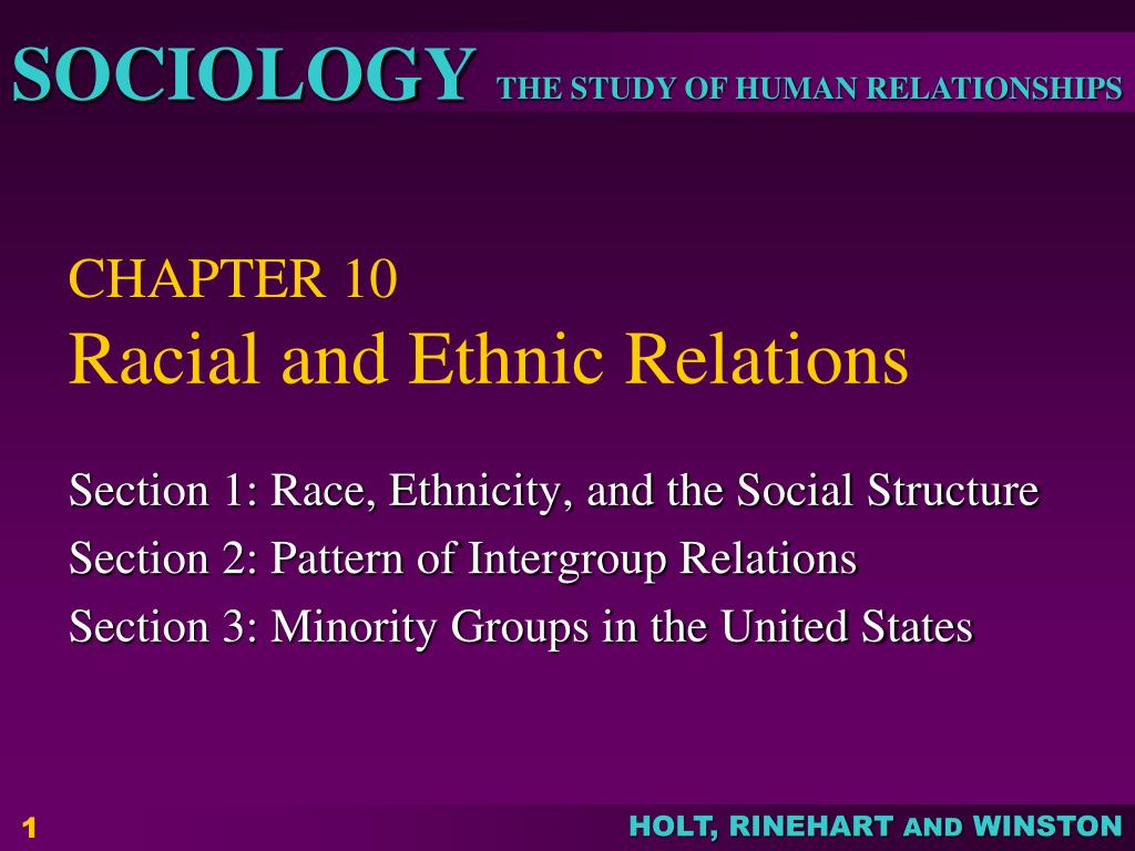 PPT - CHAPTER 10 Racial and Ethnic Relations PowerPoint Presentation ...