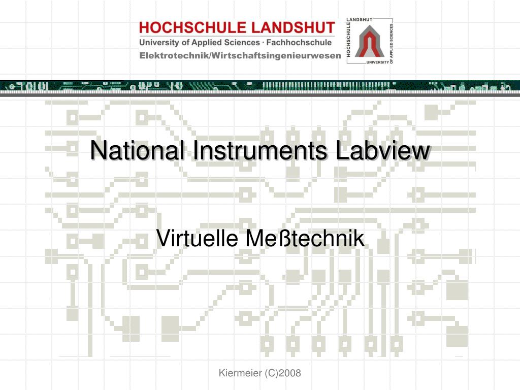 PPT - National Instruments Labview PowerPoint Presentation, free ...