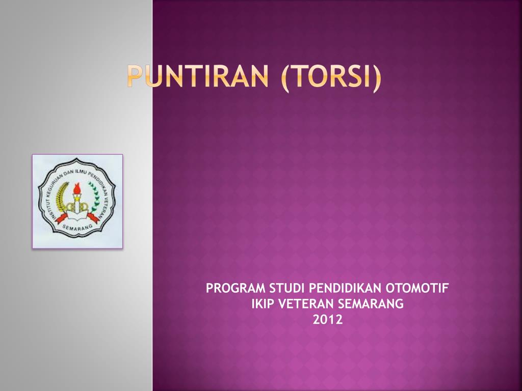 PPT - PUNTIRAN (TORSI) PowerPoint Presentation, free download - ID:4824067