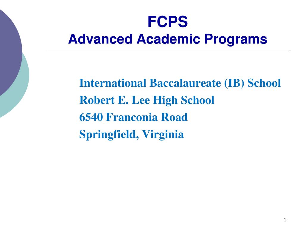 PPT - FCPS Advanced Academic Programs PowerPoint Presentation, free ...