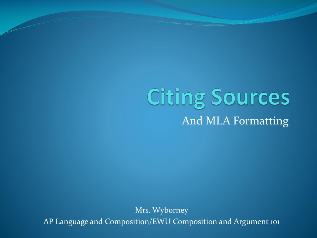PPT - Citing Sources PowerPoint Presentation, free download - ID:4826745