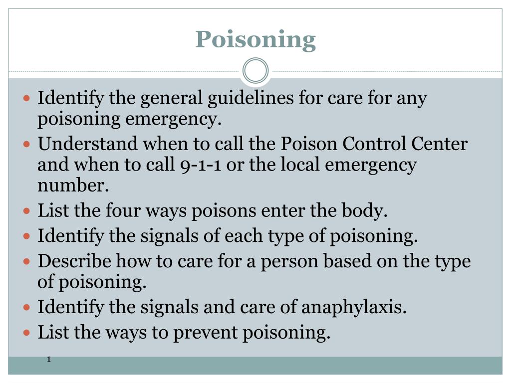 PPT - Poisoning PowerPoint Presentation, free download - ID:4827653