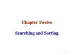 PPT - Chapter 9 Sorting and Searching Arrays PowerPoint Presentation ...