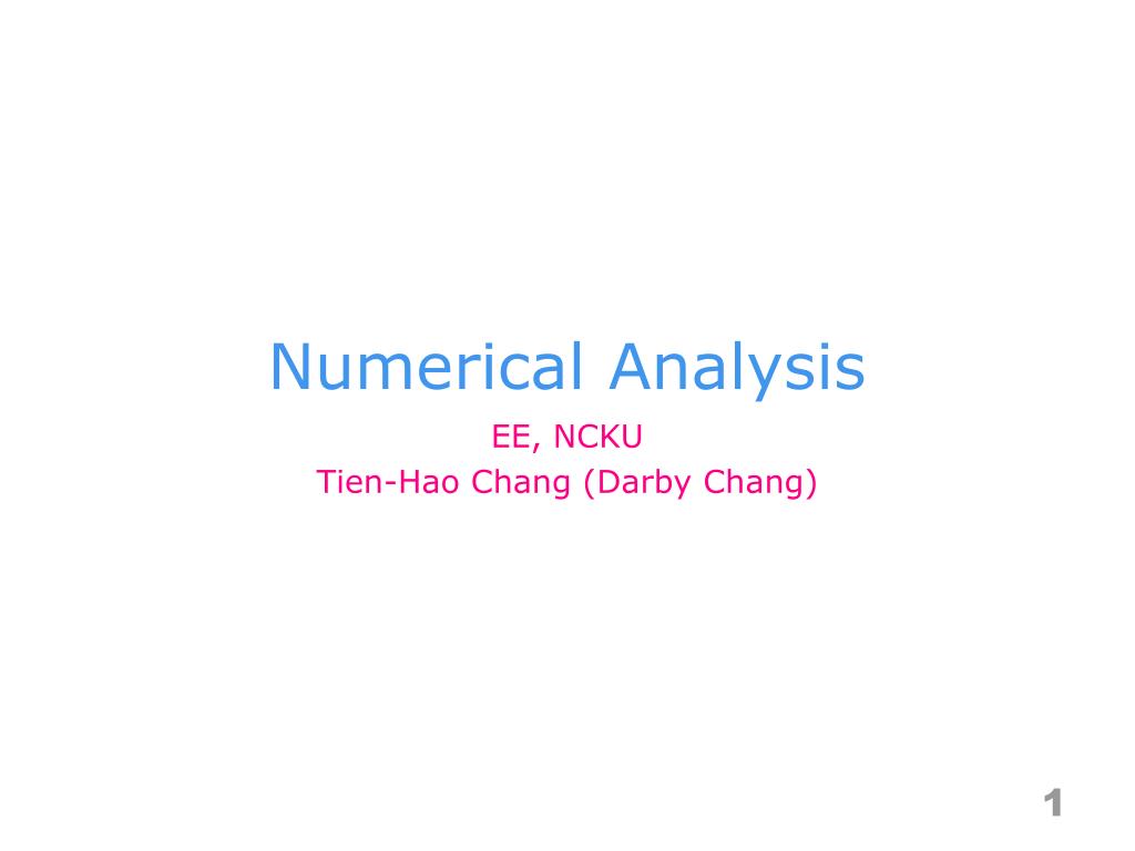 PPT - Numerical Analysis PowerPoint Presentation, free download - ID ...