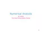 PPT - NUMERICAL ANALYSIS PowerPoint Presentation, free download - ID:6956477