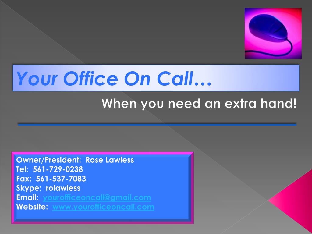 PPT - When you need an extra hand! PowerPoint Presentation, free ...