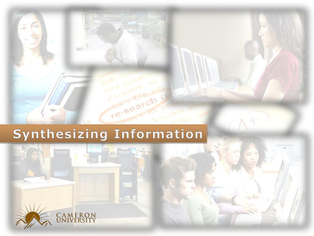 PPT - Synthesizing Information PowerPoint Presentation, free download ...