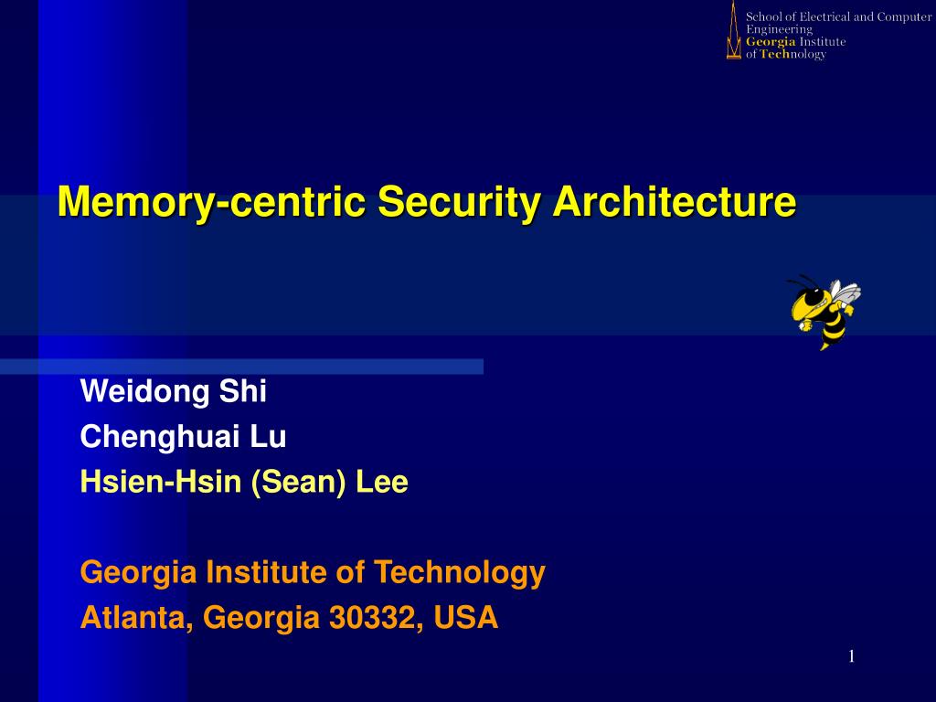 PPT - Memory-centric Security Architecture PowerPoint Presentation ...