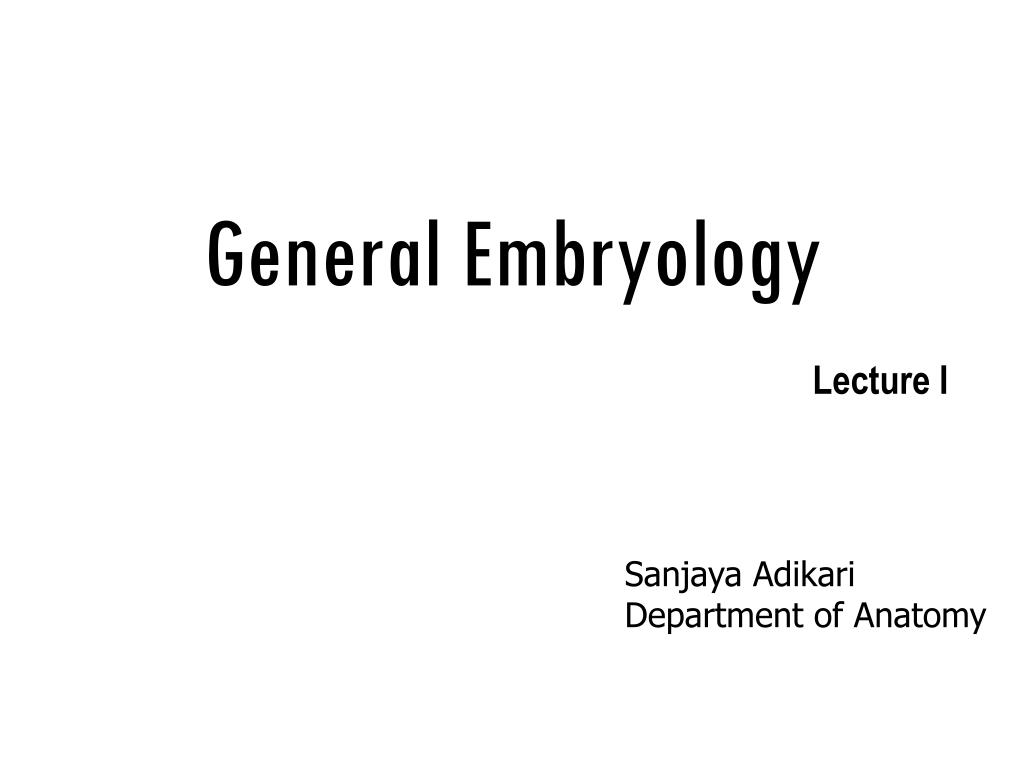 PPT - General Embryology PowerPoint Presentation, free download - ID ...