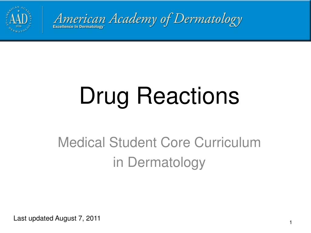 PPT - Drug Reactions PowerPoint Presentation, free download - ID:4838396