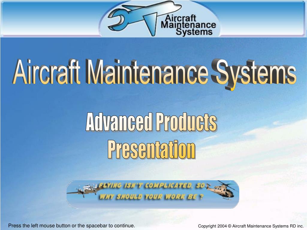 PPT - Aircraft Maintenance Systems PowerPoint Presentation, free ...