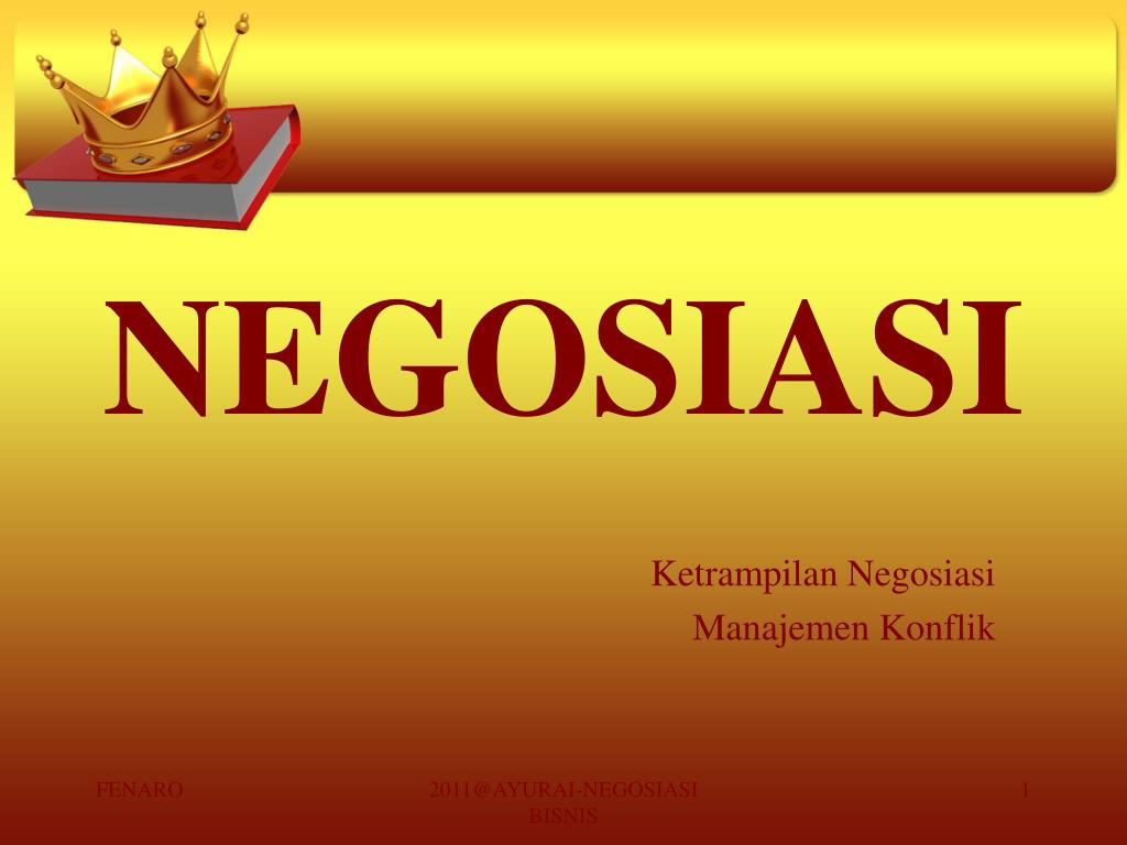 PPT - NEGOSIASI PowerPoint Presentation, free download - ID:4840461