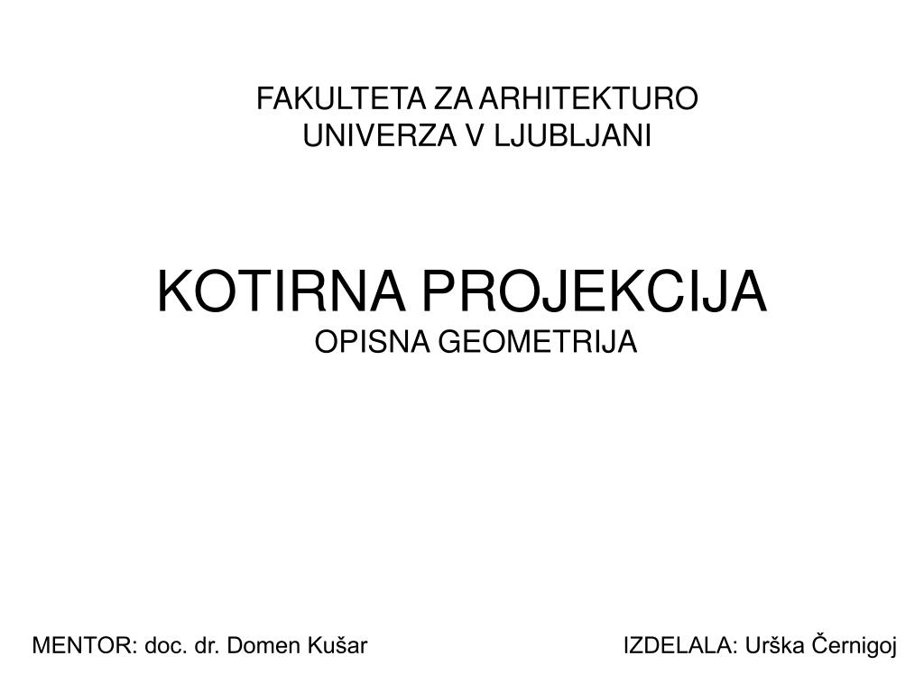 PPT - OPISNA GEOMETRIJA PowerPoint Presentation, free download - ID:4842008