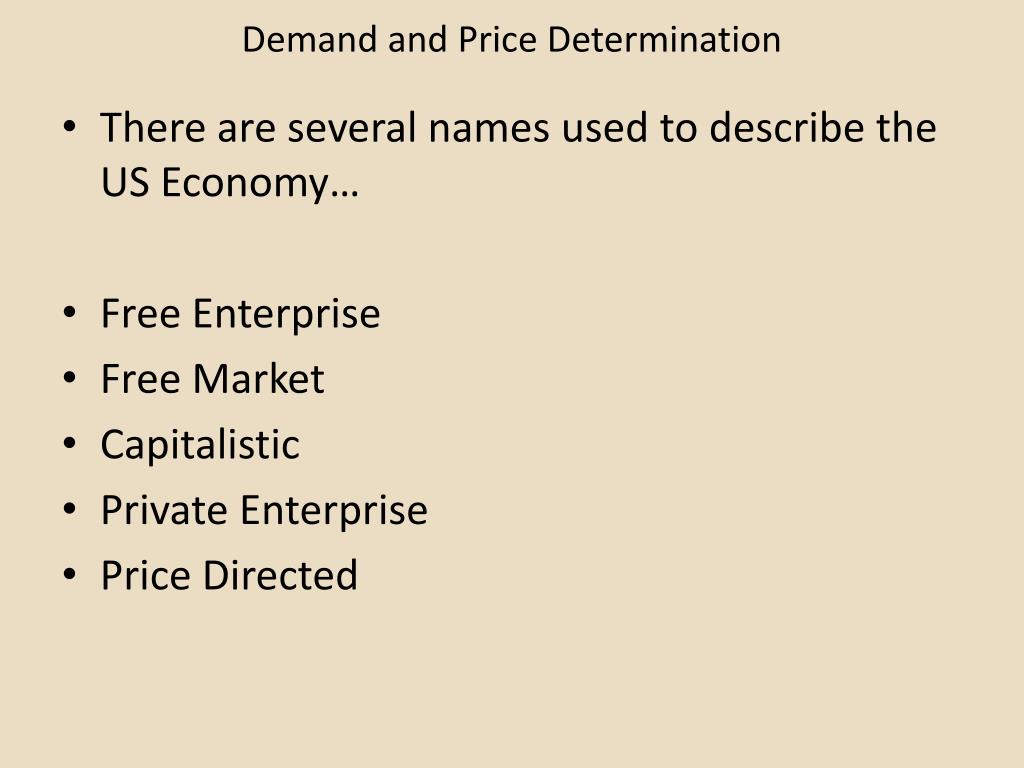 PPT - Demand and Price Determination PowerPoint Presentation, free ...