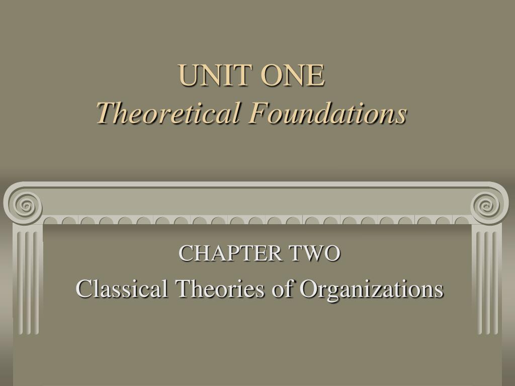 PPT - UNIT ONE Theoretical Foundations PowerPoint Presentation, free ...