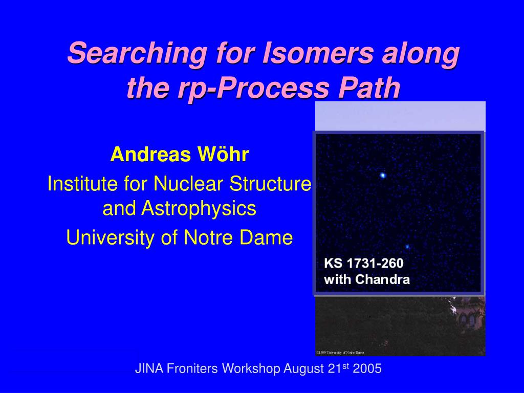 PPT - Exploring Isomers on the rp-Process Path PowerPoint Presentation ...