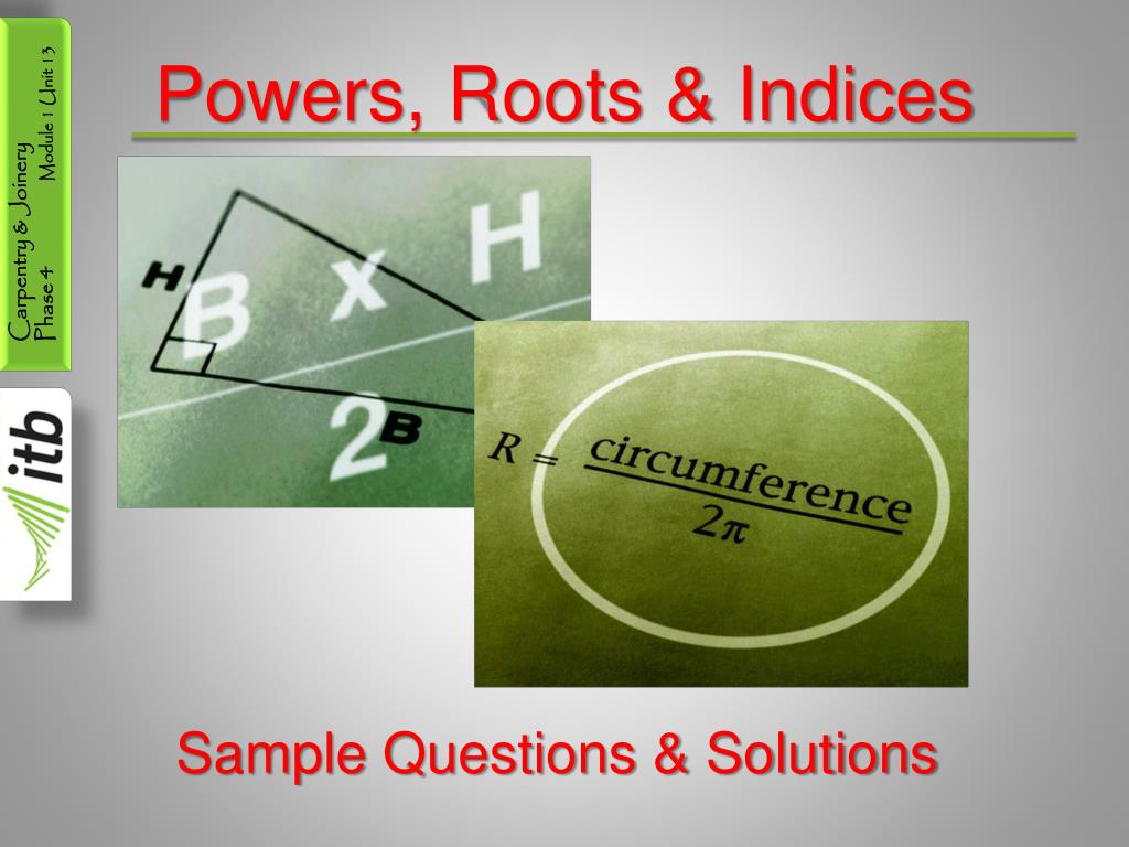 PPT - Powers, Roots & Indices PowerPoint Presentation, free download ...