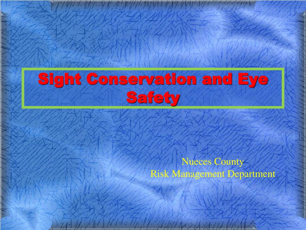 PPT - Sight Conservation and Eye Safety PowerPoint Presentation, free ...