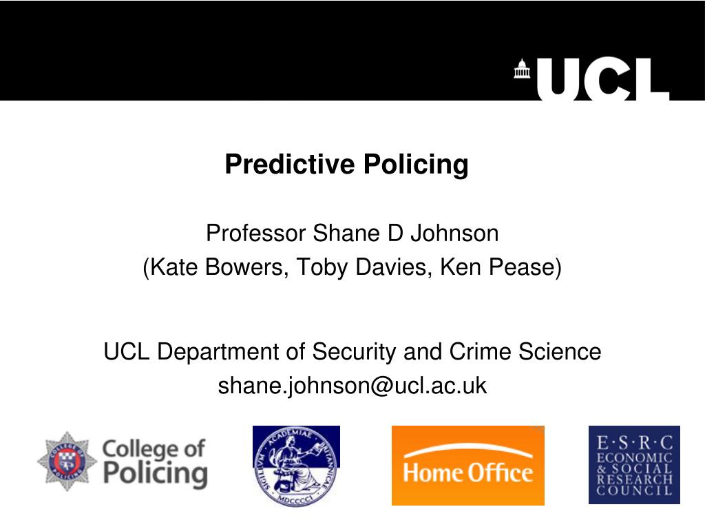 PPT - Predictive Policing PowerPoint Presentation, free download - ID ...