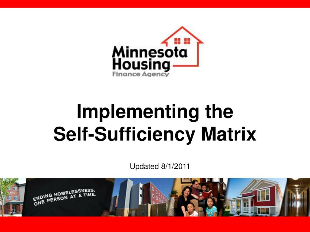 PPT - Implementing the Self-Sufficiency Matrix PowerPoint Presentation ...
