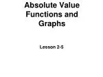 PPT - 3.5 Absolute Value Functions PowerPoint Presentation, free ...