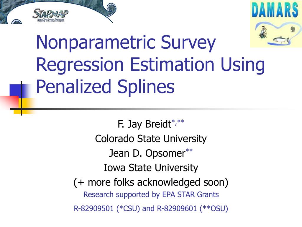 PPT - Nonparametric Survey Regression Estimation Using Penalized Splines PowerPoint Presentation ...