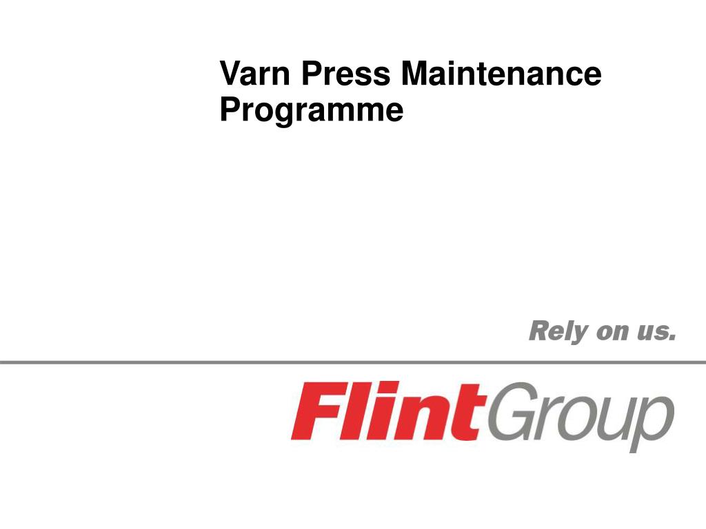 PPT - Varn Press Maintenance Programme PowerPoint Presentation, free ...