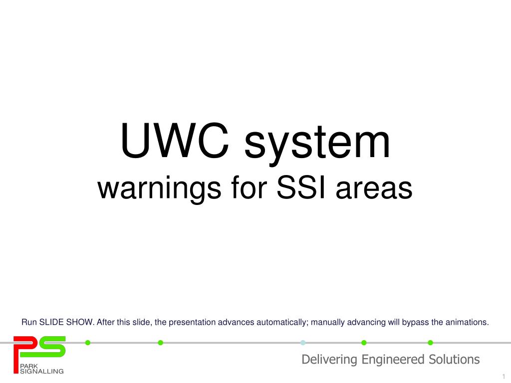 PPT - UWC system warnings for SSI areas PowerPoint Presentation, free ...
